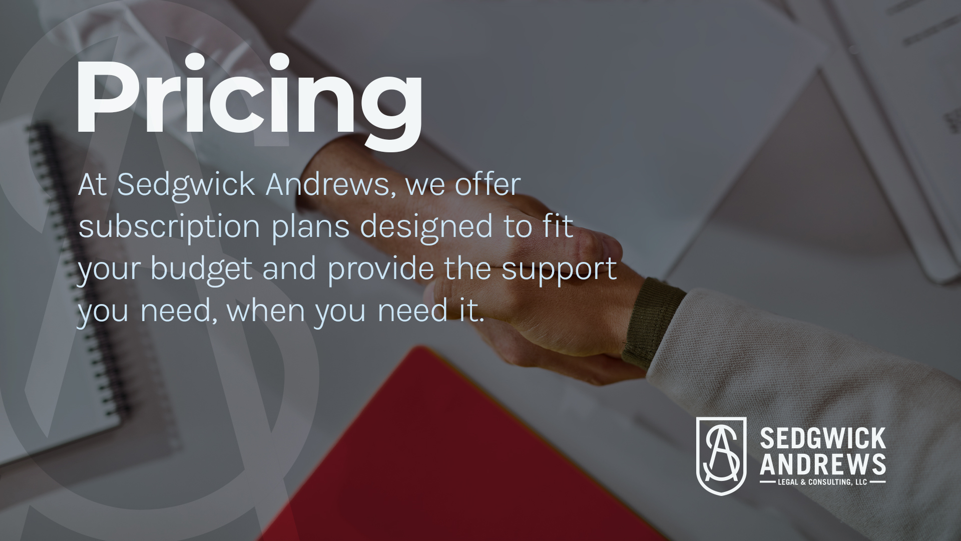 Pricing - Sedgwick Andrews